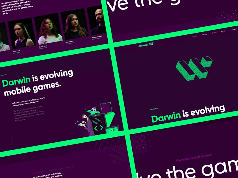 Darwin Interactive Website by Lavva Digital Agency